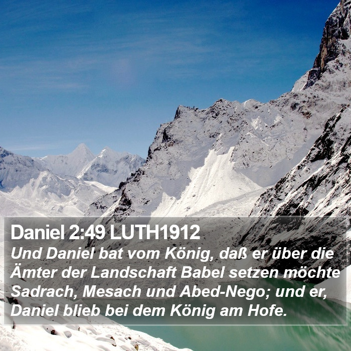 Daniel 2 Bible Images - Daniel Chapter 2 LUTH1912 Bible Verse Pictures