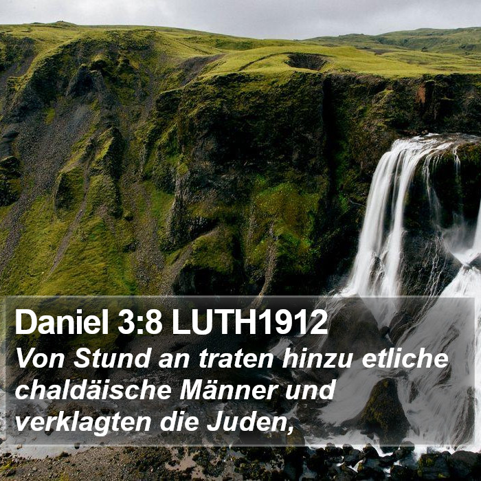 Daniel 3:8 LUTH1912 - Von Stund an traten hinzu etliche chaldäische