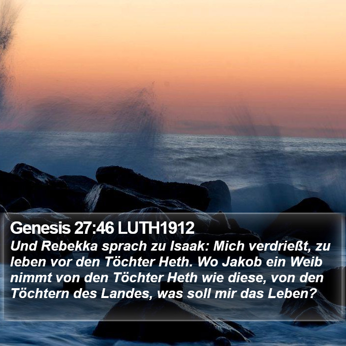 Genesis 27 Bible Images - Genesis Chapter 27 LUTH1912 Bible Verse Pictures