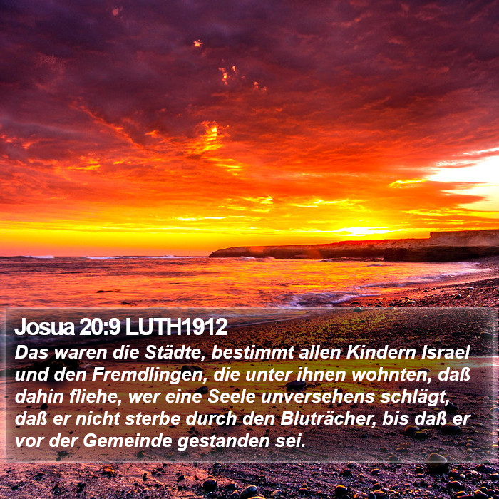Josua 20 Bible Images - Josua Chapter 20 LUTH1912 Bible Verse Pictures