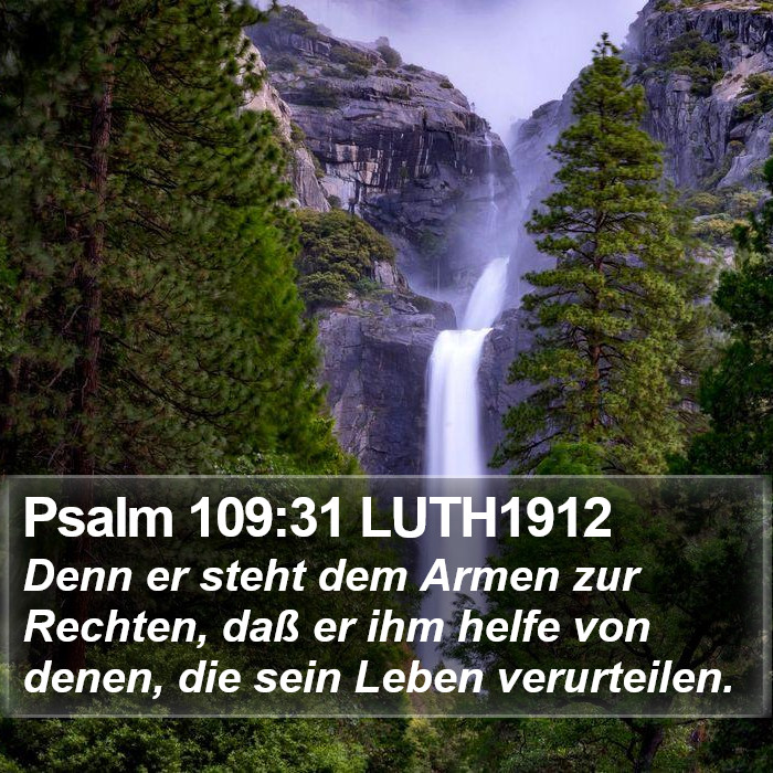 Psalm 109 Bible Images - Psalm Chapter 109 LUTH1912 Bible Verse Pictures