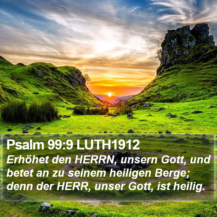 Psalm 99 Bible Images - Psalm Chapter 99 LUTH1912 Bible Verse Pictures